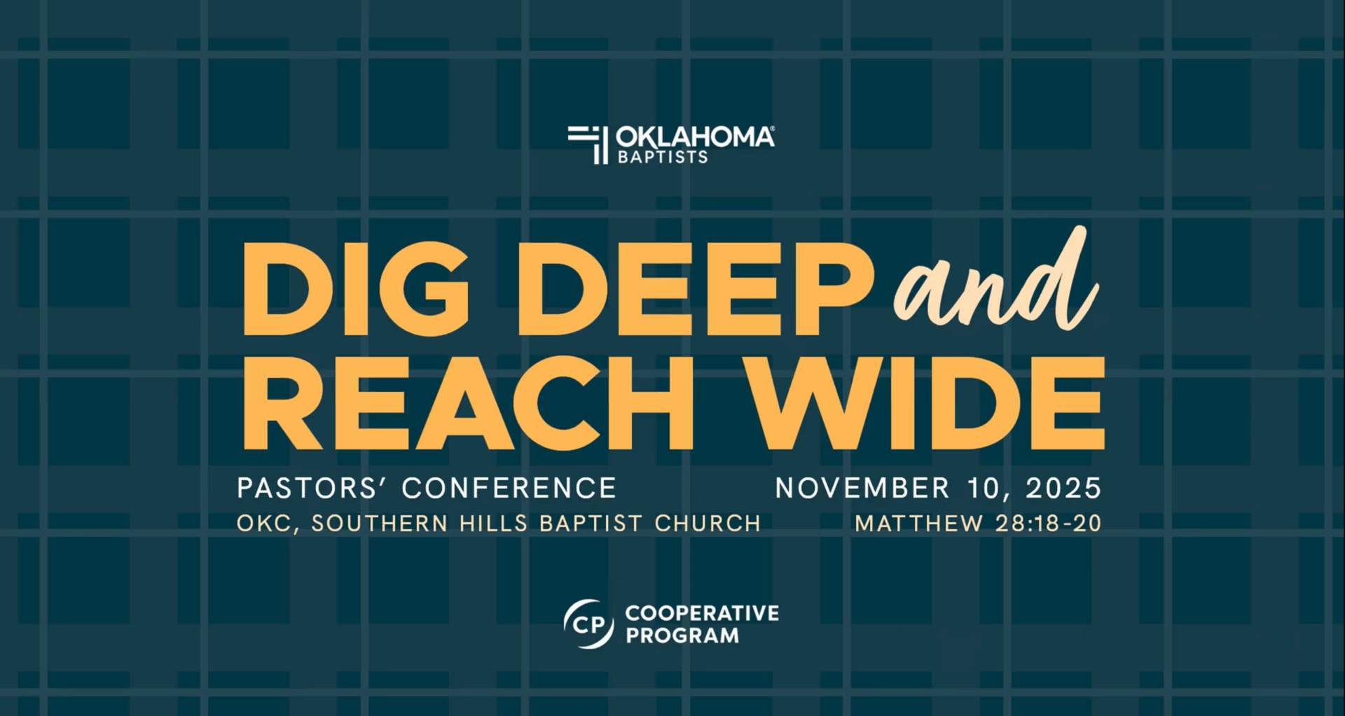 2025 Pastors’ Conference to Inspire Pastors to ‘Dig Deep, Reach Wide ...